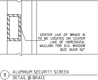 Aluminum Security Screen Cad